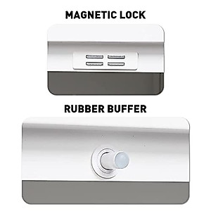 Rophefx Shoe Cabinet for Entryway with Adjustable Shelves in Alloy Steel, Modern Tumbler Shoe Cabinet for Entrance Hallway Bedroom, White