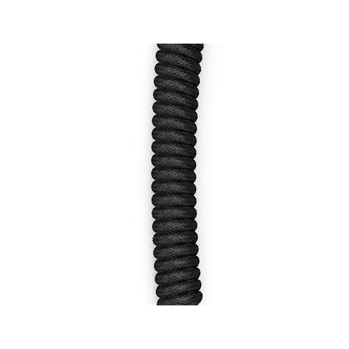 Glorious Coiled Keyboard Cable – Coiled USB C Cable Artisan Braided Cables for Mechanical Gaming Keyboard Coiled Cable - Custom Keyboard Cable (Black)