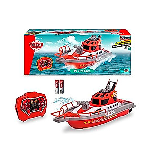 DICKIE TOYS - 15" RC Rescue Boat with Working Water Pump
