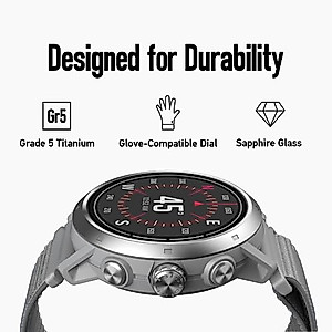 COROS APEX 2 Pro Outdoor GPS Watch, 1.3" Sapphire Titanium, 24-Day Battery Life, Dual-Freq GPS, On-Wrist Navigation, Offline Maps, Heart Rate Monitor, Track Sleep, Running, Biking, Climbing-Black