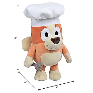 Bluey Friends Plush Soft Toy | Chef Bingo with Chef Hat and Spatula