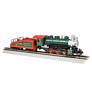 Bachmann Trains - USRA 0-6-0 w/Smoke & Slope Tender - NP&S® #25 - Christmas - HO Scale