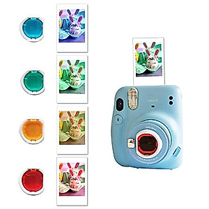 Leebotree Instant Camera Accessories Compatible with Fujifilm Instax Mini 11 Instant Film Camera Include Case/Album/Wall Hang Frames/Film Frames/Border Stickers/Corner Stickers (Lilac Purple)