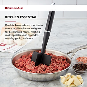 KitchenAid Classic Meat Masher, 10.8-Inch, Black