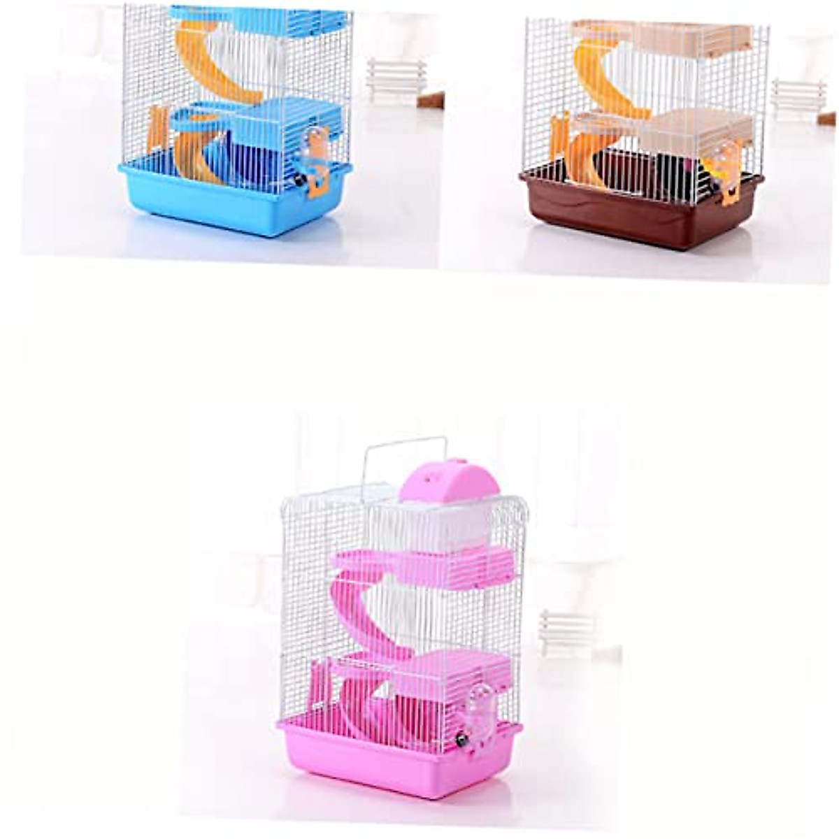 BESPORTBLE Hamster Cage Pet House Guinea Pig Villa Cage Small Animals Rabbit Cage Pink Luxury Travel Chinchilla Cage Villa Cage for Small Pets Pet Cage