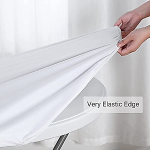 Round Table Cloth, Suitable for Dining Tables, self-Service Parties and Camping, Fit for 52" Table