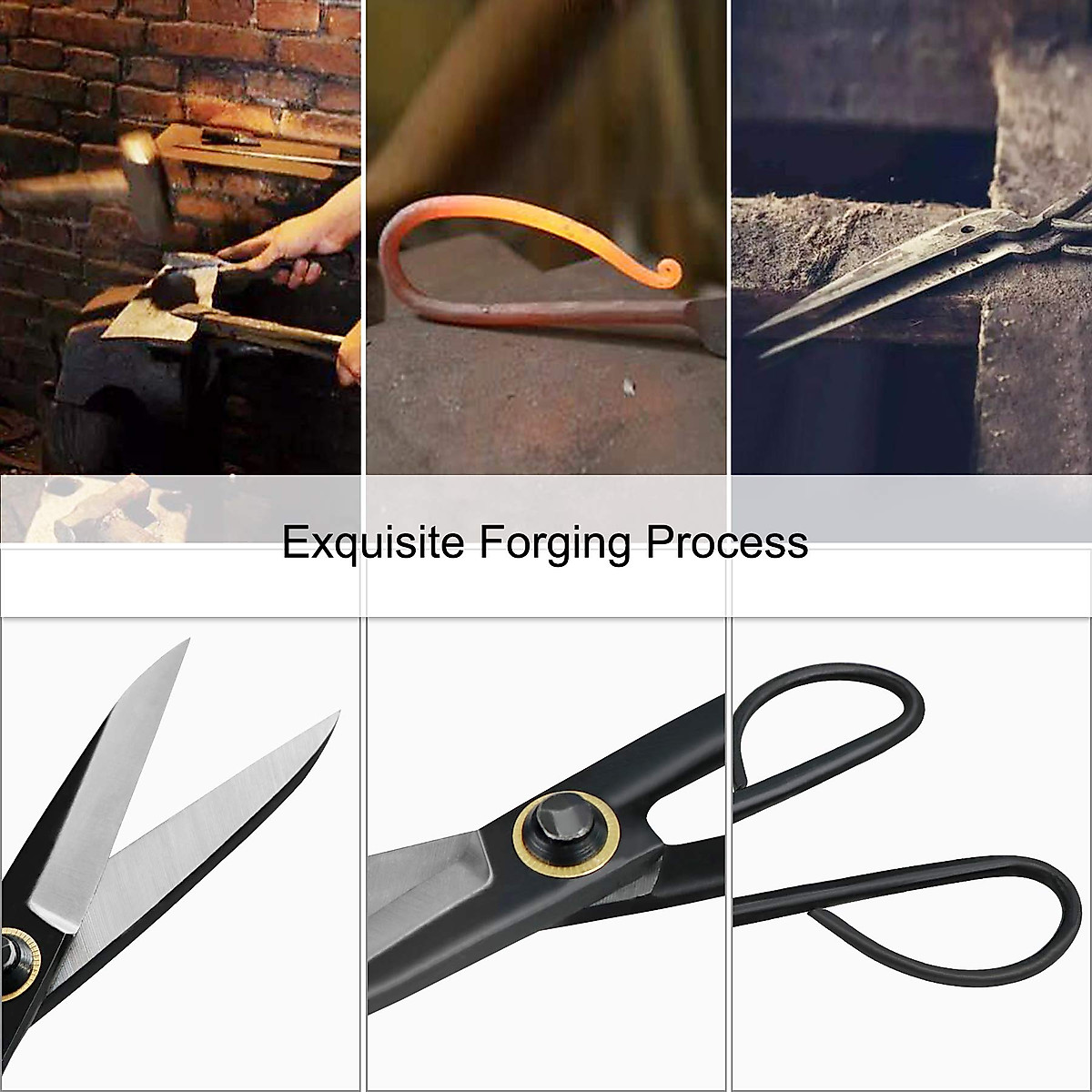 Qnbes Satsuki Bonsai Scissors 205mm, Professional Japanese Bonsai Garden Tools, Gardening Pruning Shears for Bonsai Trimming and Arranging Flowers