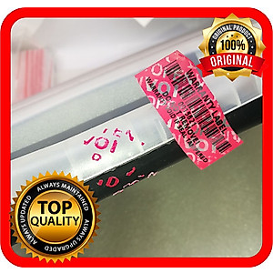 Holomarks 300 pcs Red Tamper Evident Warranty Labels Security Stickers Low Residue 1.57 x .787 inch