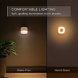 eufy by Anker, Lumi Stick-On Night Light, Warm White LED, Motion Sensor, Bedroom, Bathroom, Kitchen, Hallway, Stairs, Energy Efficient, Compact, 3-Pack