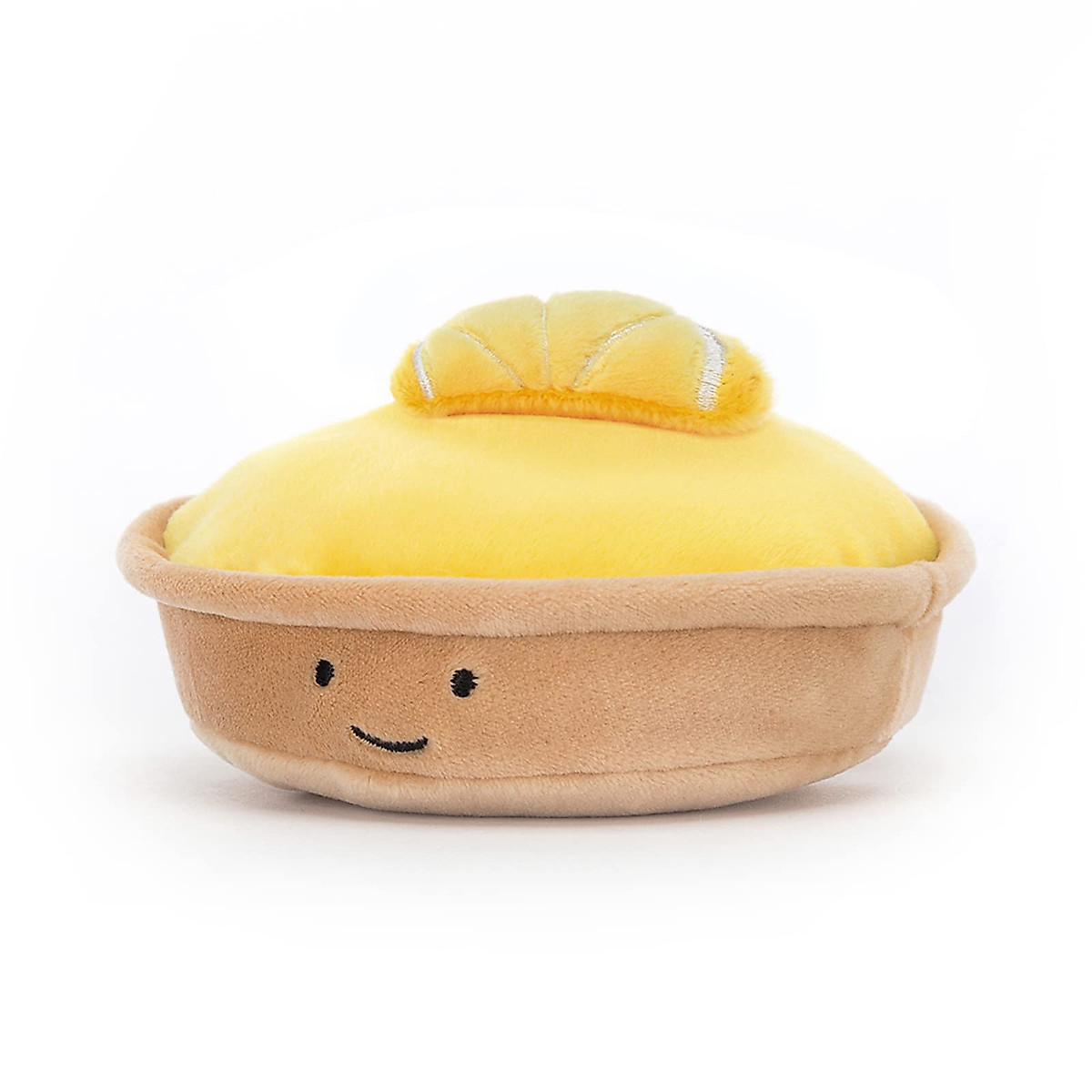 Jellycat Pretty Patisserie Tarte Au Citron Stuffed Toy, 4 inches | Pastry Plush | Great Gift Idea