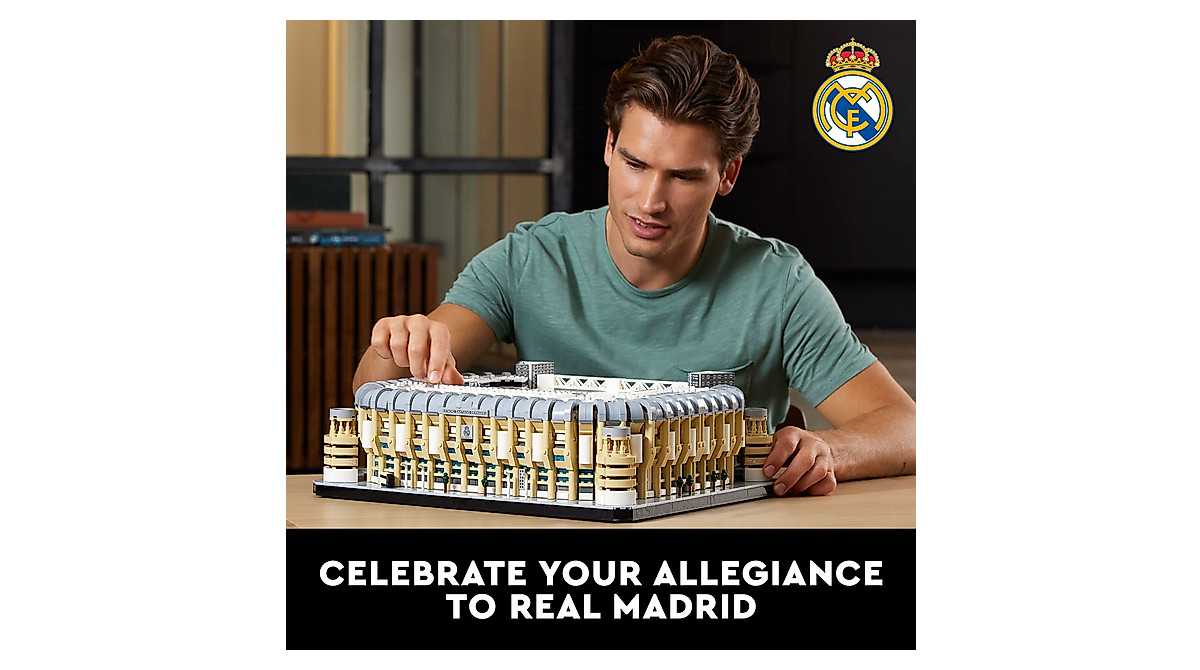 LEGO Real Madrid Santiago Bernabéu Stadium Set for Adults | Sports Fans ...