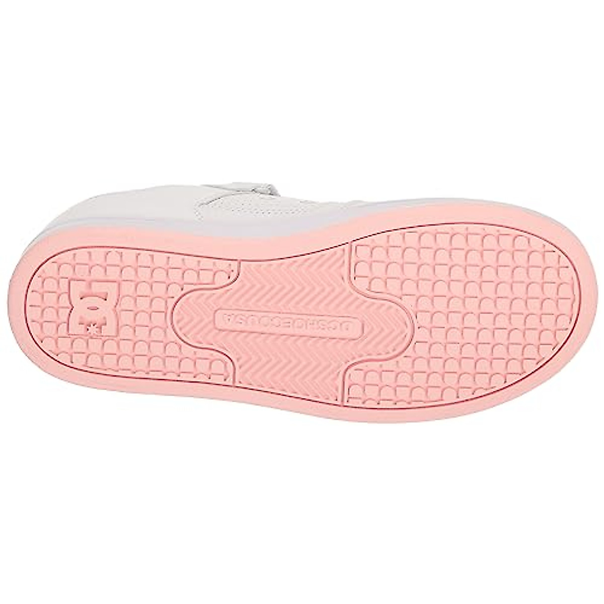 DC Girls Unisex-Child Manteca 4 V Casual Skate Shoe, White/Pink, 13 Little Kid