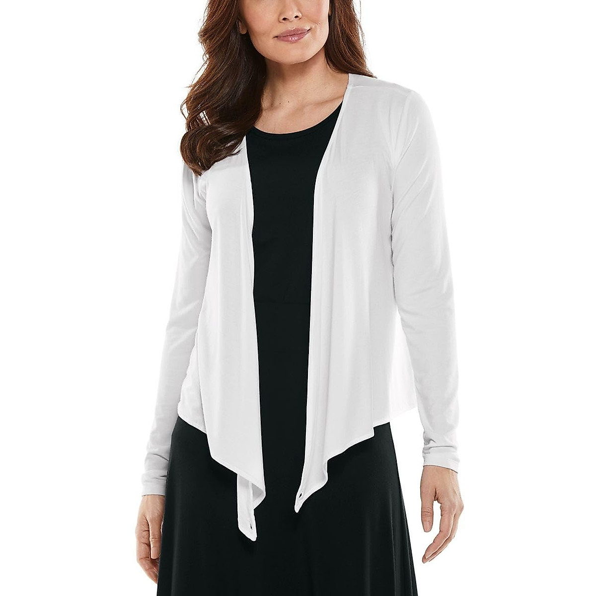 Coolibar UPF 50+ Women's Vrae Everyday Fashion Wrap - Sun Protective (Small- White)