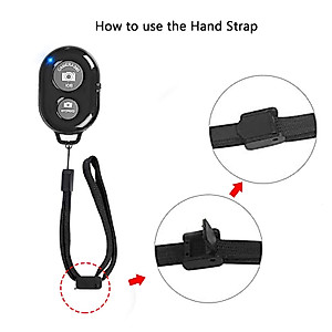 Wireless Remote Shutter for Cellphones and Tablets (3 Pack), AOQIYUE Bluetooth Remote for iPhone/Android Camera Control, Selfie Clicker for Photos and Videos - Wrist Strap Included