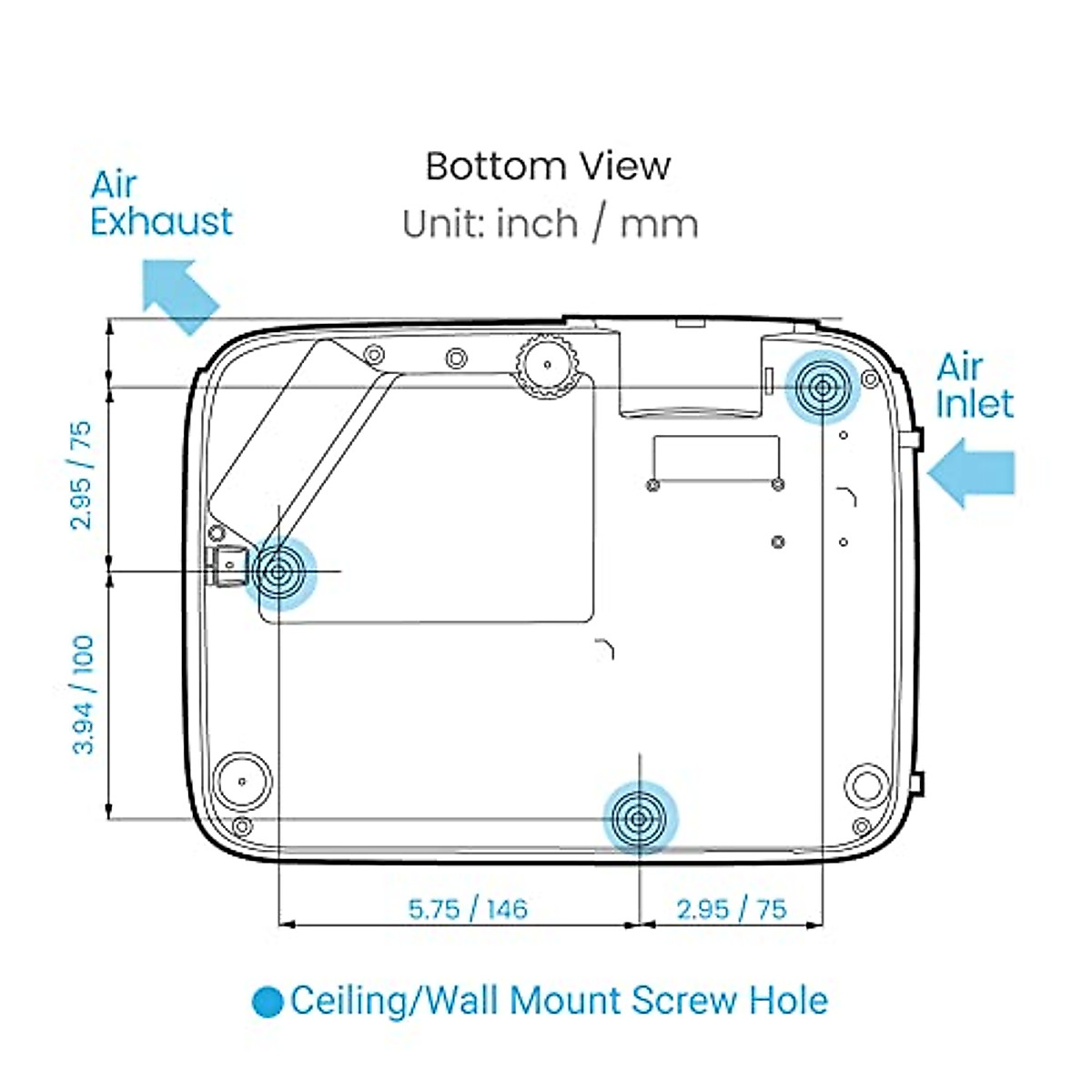 BenQ TH575 1080p DLP Gaming Projector, 3800 Lumen, 16.7ms Low Latency, Enhanced Game-Mode, High Contrast, Rec.709, Dual HDMI, 3D Ready, Auto Vertical Keystone, 1.1x Zoom
