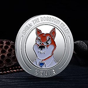 NA Shiba Inu Dogecoin Coin, Shiba Shib Token Coins, Physical Akita Shiba Inu Coins Set of 2