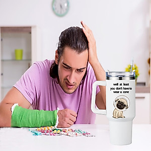 JERIO Get Well Soon Gifts for Women Men, After Surgery Recovery Gift,Get Well Gifts for Women After Surgery, Cancer Gifs, Feel Better Giftss for Family Friend 40oz Tumbler With Handle