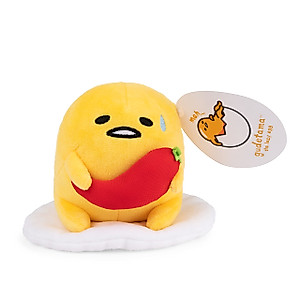 GUND Sanrio Gudetama The Lazy Egg Stuffed Animal, Spicy Gudetama Plush Toy for Ages 1 and Up, 5”