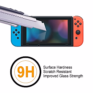 Supershieldz (2 Pack) Designed for Nintendo Switch Tempered Glass Screen Protector, Anti Scratch, Bubble Free