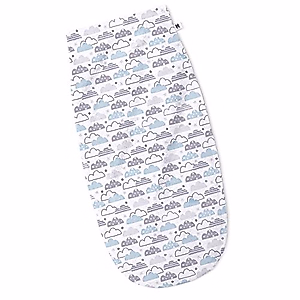 Henry Hunter Baby Swaddle Sack | The Simple Swaddle | Soft Stretchy Cotton Swaddles for Newborns | Baby Swaddles 0-3 Months, Swaddle Blankets for Baby Boy, Pack of 3, Cloud | Moon | Light Heather