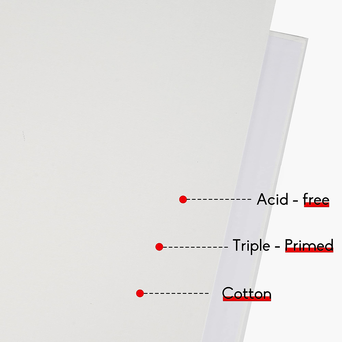 CONDA Artist Canvas Panels 9 x 12 inch, 12 Pack and 8 x 10 inch, 12 Pack for Painting