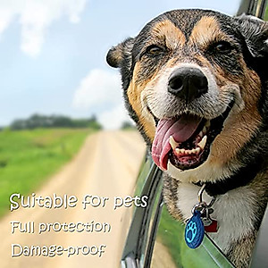 OwXiX Apple AirTag Cases Airtag Keychain Holder for Dog/Cat,Anti-Scratch Skin Cover&Water Resistant Silicone Protective Case for AirTag GPS Tracking with Keychain(2 Pack)