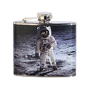Moon Man 5 oz. Stainless Steel Flask