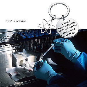 KUIYAI Science Because Figuring Stuff Out Is Better Than Making Stuff Up (stuff up keychain)