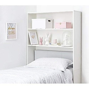 Decorative Shelf - Over Bed Shelving Unit - Marble Gray