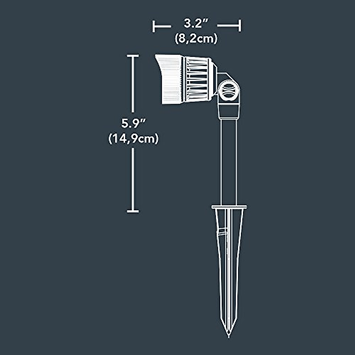 Sterno Home Paradise Low Voltage LED Micro Spot Light,Adjustable, Black