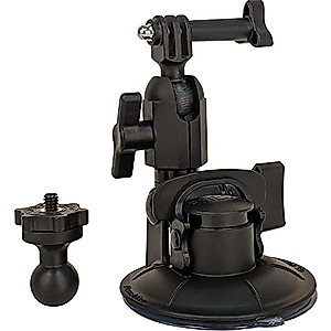 Panavise ActionGrip 13120 Single Knuckle Suction Cup Camera Mount (Matte Black)