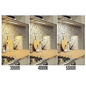 BAZZ 18 inch Selectable Motion Sensor Integrated LED Under Cabinet Light