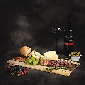 Large Charcuterie Board - Large Cheese Board - Live Wood Beautifully Handcrafted Serving Board
