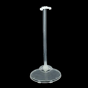 Qlychee 10pcs Transparent Stand Support for Dolls Mini Display Holder