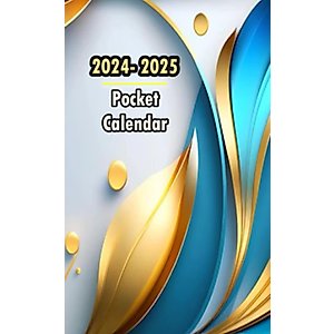 2024-2025 Pocket Calendar: Purse Size 4 x 6.5 - 2 Years Monthly Planner for Purse / from January 2024 to December 2025: each month/ 2 pages – ... Contacts, Pasword Log, Holiday ... and more