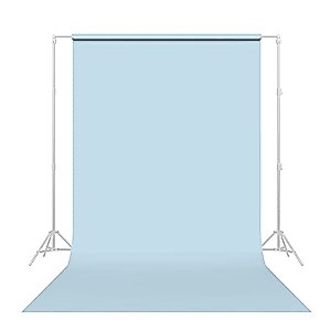 Savage Seamless Paper Photography Backdrop - Color #41 Blue Mist, Size 86 Inches Wide x 36 Feet Long, Backdrop for YouTube Videos, Streaming, Interviews and Portraits - Made in USA