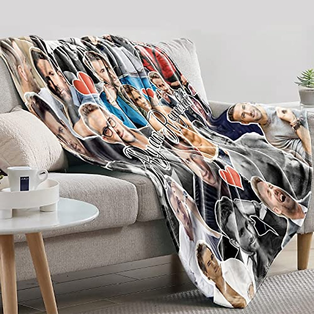 Soft Fleece Throw Blanket with 18"×18" Pillow Case, 3D Print Lightweight 50"×60" Flannel Blanket Warm Plush Blanket for Living Room Bedroom (Cute)