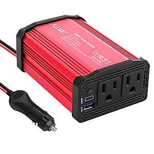 300W car Power Inverter with USB-C PD65W and 230W Power Voltage Converter 220V to 110V