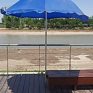 JINHAN Outdoor Umbrella Holder | Stainless Steel Umbrella Clamp | Attach to Railing, Fence, Bleachers, Benches, Tailgates and More
