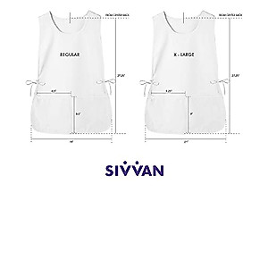 Sivvan Unisex Apron - Cobbler Apron - S8700 - Black - R