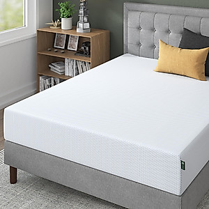 ZINUS 10 Inch Green Tea Cooling Gel Memory Foam Mattress, King, Fiberglass Free, Cooling Gel Foam, Pressure Relieving, CertiPUR-US Certified, Mattress in A Box, White