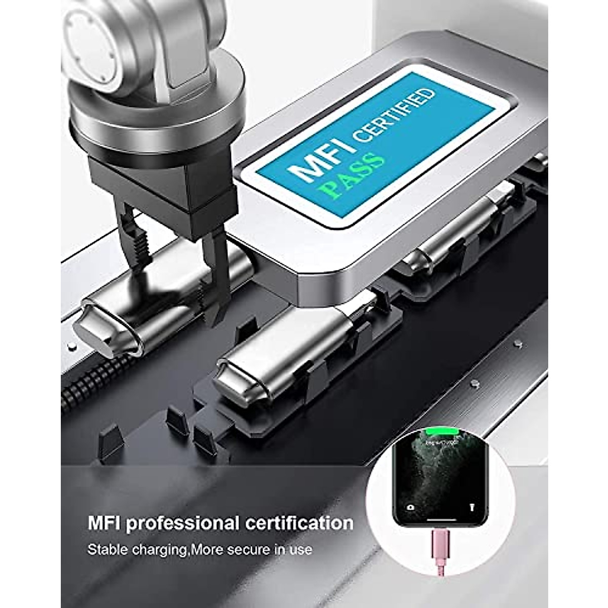 iPhone Charger,Apple MFi Certified 5 Pack iPhone Charger Cable iPhone Cord Nylon Braided Compatible with iPhone 13 Pro/13/12/11 Pro/11/XS MAX/XR/8/7/6s…