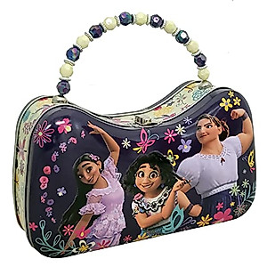 The Tin Box Company Encanto Scoop Tin Box with Handle, Purple