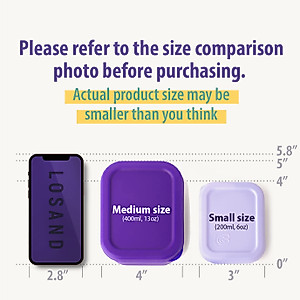 LOSAND FLEXCONTAINER Platinum Silicone Baby Food Storage – Leak Resistant Airtight Lids – Oven Baking Safe Containers – Non-BPA – Microwave and Freezer Safe (2022 Color Set) (renewal lids)