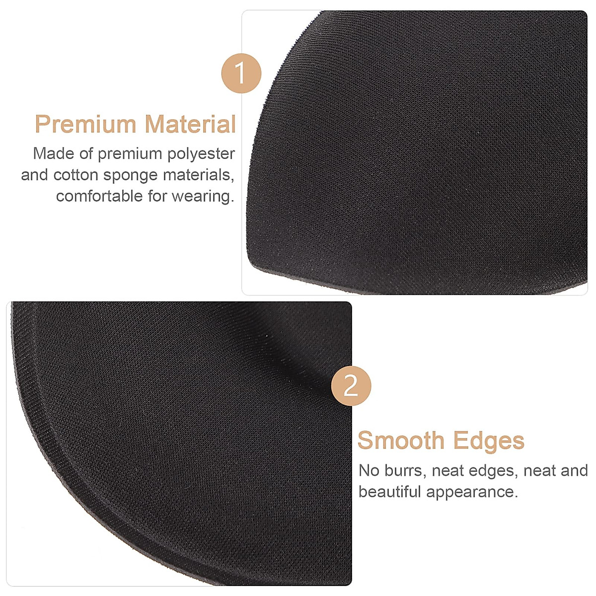 ifundom 3 Pairs Bra Pads Inserts Removable Bra Cups Inserts Breast Enhancers Bra Insert Pads for Bikini Top Swimsuit Sport Bra