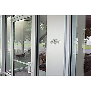 No Soliciting Sign – Digitally Printed Indoor/Outdoor Sign – Durable UV and Weather Resistant (Small - 2" x 5", Black with Gold Letters)