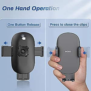 OQTIQ Windshield Phone Mount for Car [Gooseneck 13" Long Arm] Car Phone Holder Mount Dashboard Windshield Strong Suction Cup Cell Phone Holder Car Truck for iPhone 14 13 Pro Max All Mobile Phones