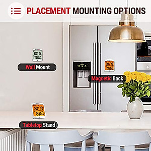 ThermoPro TP63B Indoor Outdoor Thermometer Wireless Hygrometer, 500FT Inside Outside Thermometer, Remote Temperature Monitor with Cold-Resistant Sensor, Outdoor Thermometers for Patio Home Greenhouse