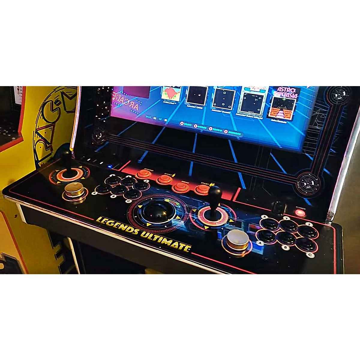 Alvatron Set of 2 Joystick Bat Tops for Arcade1up, AtGames Legends Ultimate Arcade, Pandora's Box (Black/White)