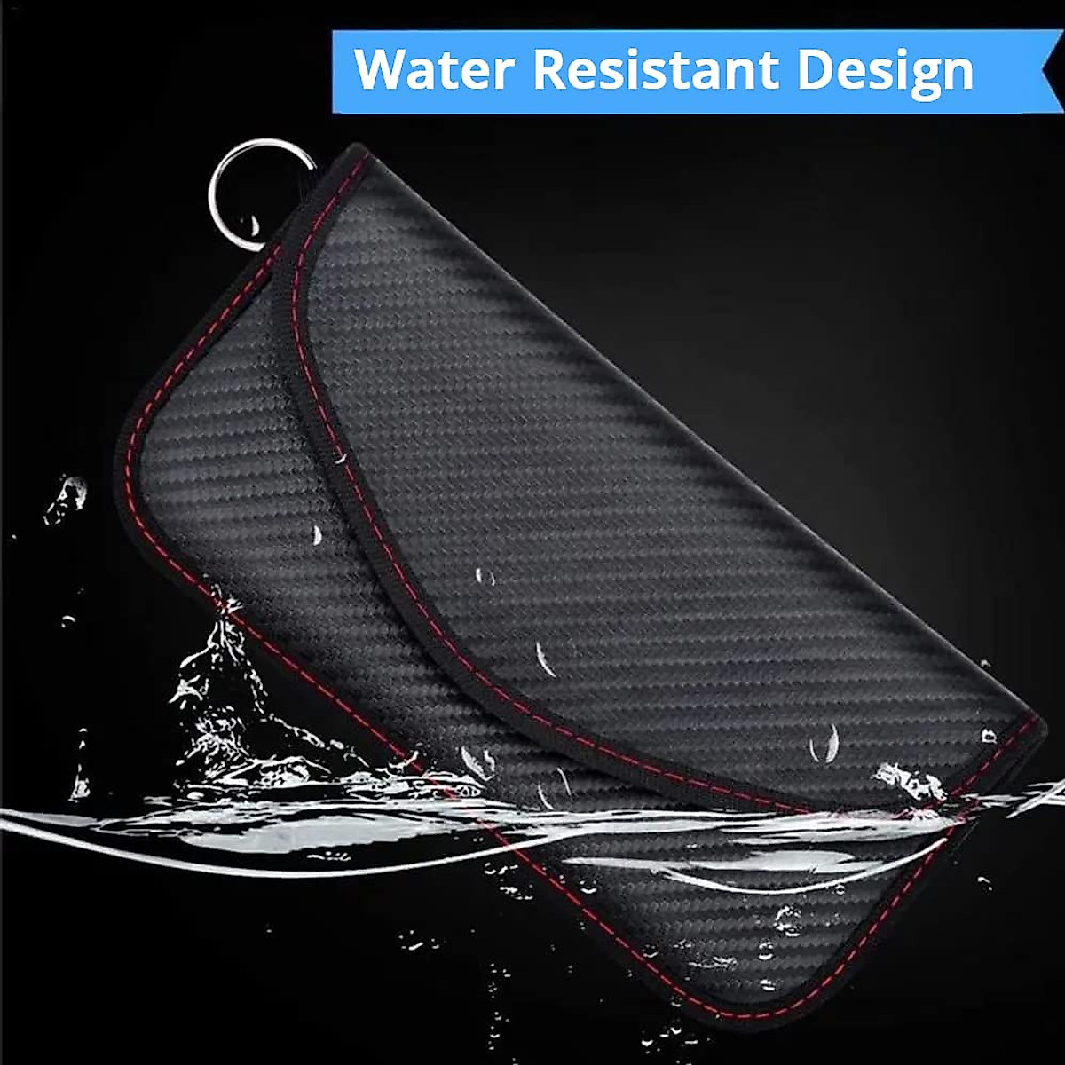 Cell Phone Faraday Bag, Sleeve, Pouch, Case, Holder, Device Shielding, RFID Signal Blocking, Key FOB Credit Card Anti Tracking/Spying GPS Black